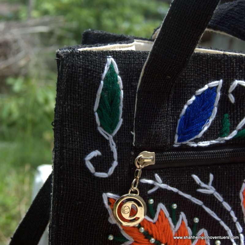 Block Hemp Handbag